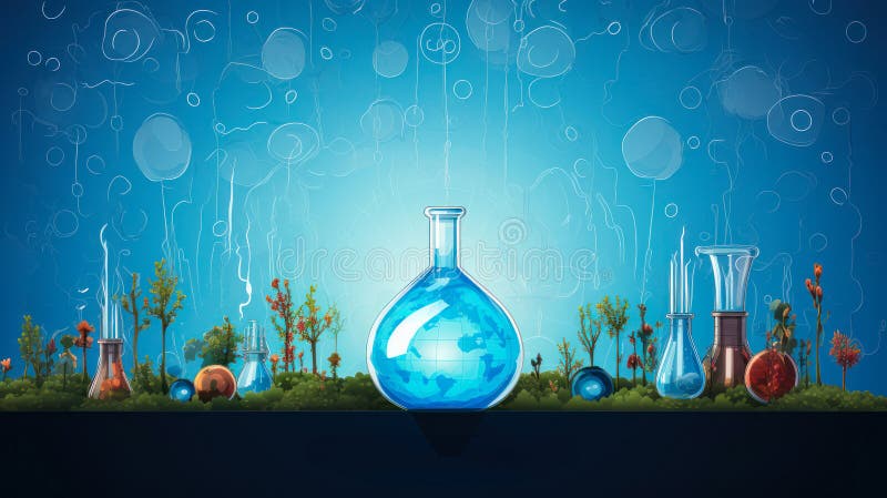 Exploring the Boundaries World Science Day Banner with Laboratory ...