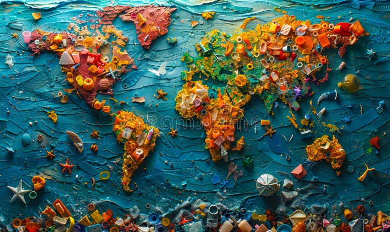 Global Environmental Issue of Microplastic Pollution Depicted by ...