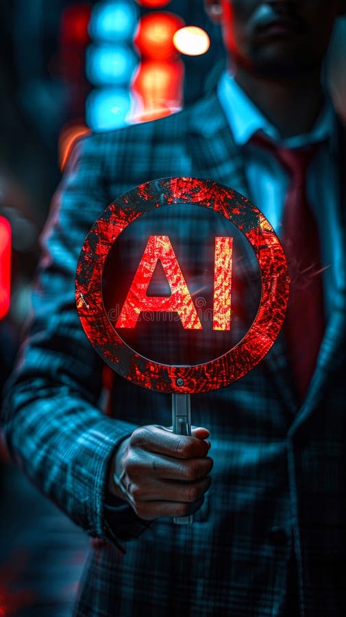 An Image Symbolizing the Restriction or Prohibition of Artificial ...