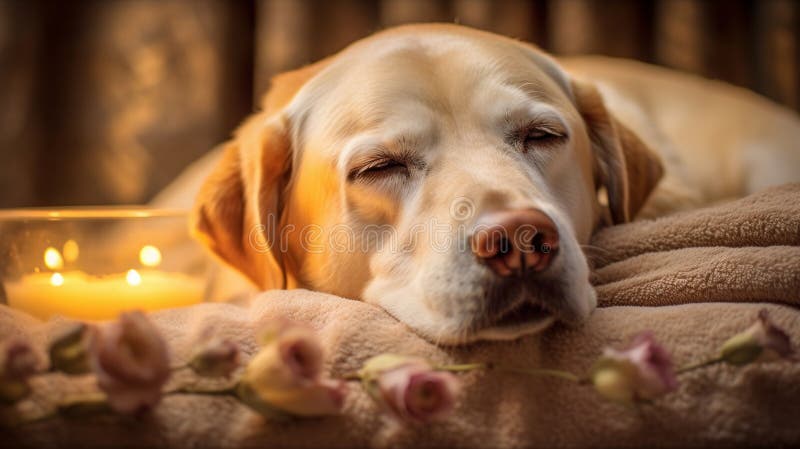 Serenity Unleashed Labrador Retriever Radiates Calm and Relaxation in ...