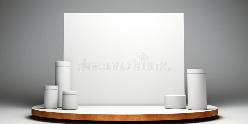 Sleek White Podium Pristine Display for Distinctive Showcasing Stock ...