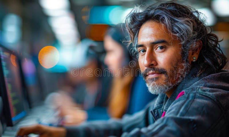 Strategic Employee Cybersecurity Training Session in a Modern Corporate ...