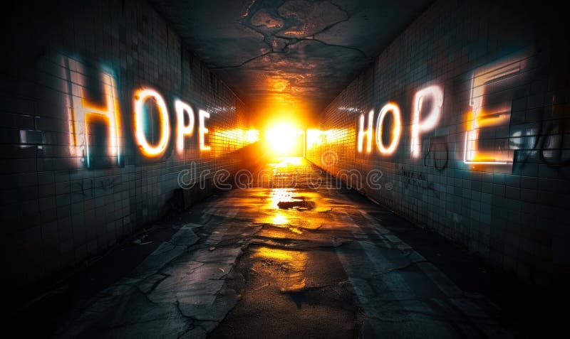 Symbolic Representation of Hope Shining at the End of a Rustic ...