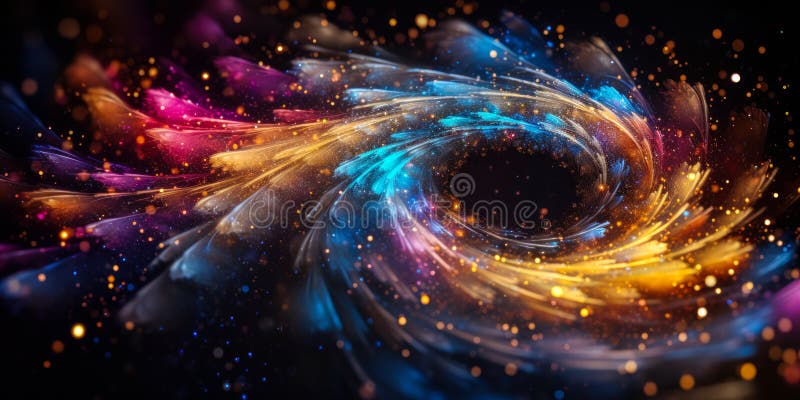 Whimsical Rainbow Background Cosmic Magic Stock Illustration ...