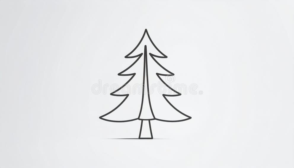 Tree Line Drawing No Background Stock Illustrations – 777 Tree Line ...