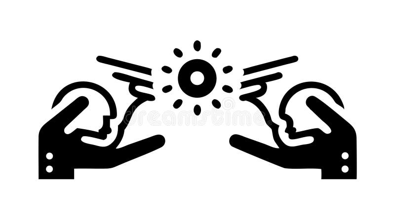 Generating Bright Ideas. Creative Thinking Process, Vector Design ...