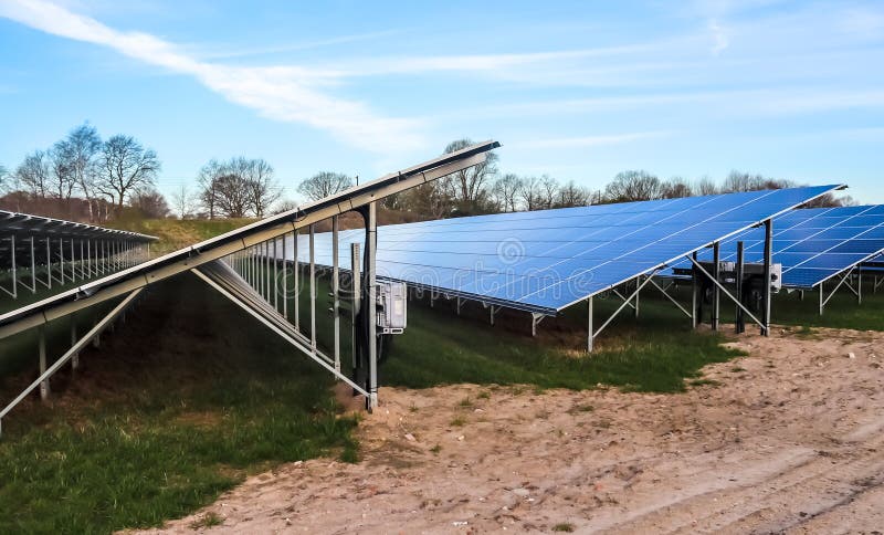Generating Clean Energy with Solar Modules in a Big Park in Northern ...