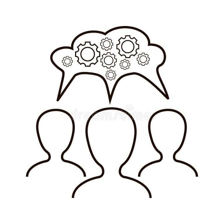 Collective Thinking Sign Stock Illustrations – 103 Collective Thinking ...