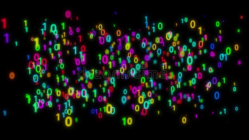 Generating Numbers. the Process of Generation by Neural Networks Stock ...