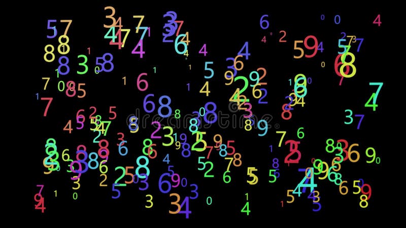Generating Numbers. the Process of Generation by Neural Networks Stock ...