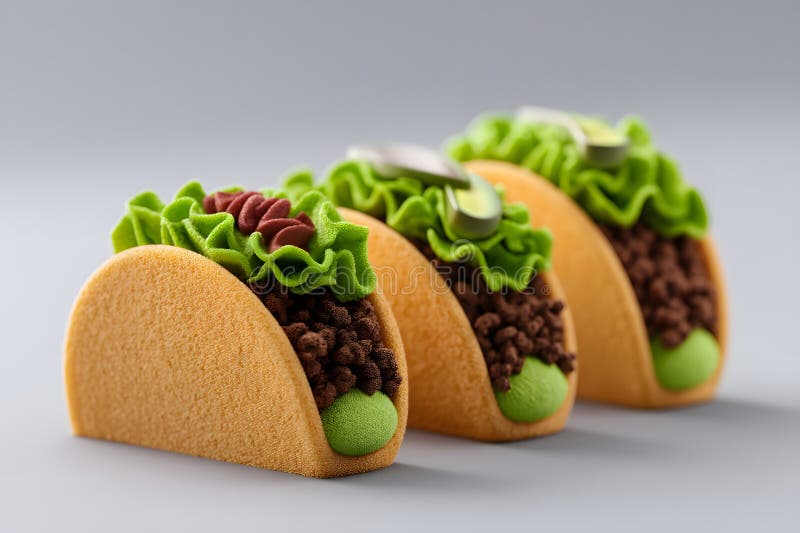 Meat Tacos with Salsa Sauce Stock Vector - Illustration of lunch ...