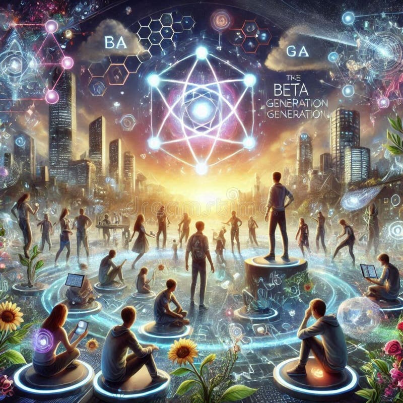 Generation Beta: the Architects of Tomorrow - Original Art Illustration ...