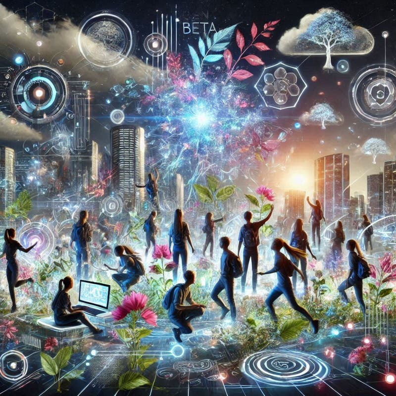 Generation Beta: the Architects of Tomorrow - Original Art Illustration ...