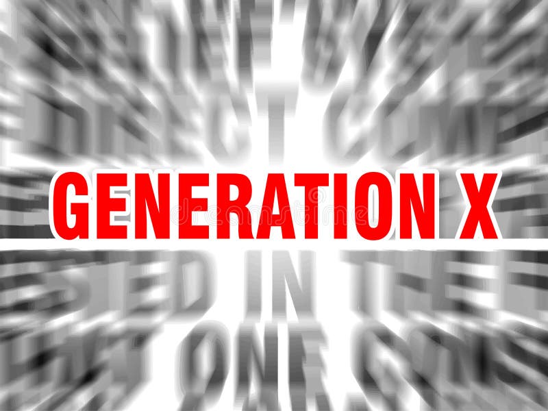 Generation x stock vector. Illustration of template - 147626260