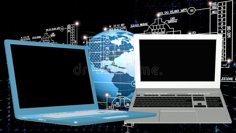 Generation New Computer Technology.Connection Stock Image - Image of ...