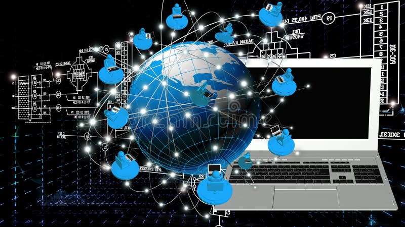 Generation New Computer Technology.Connection Stock Image - Image of ...