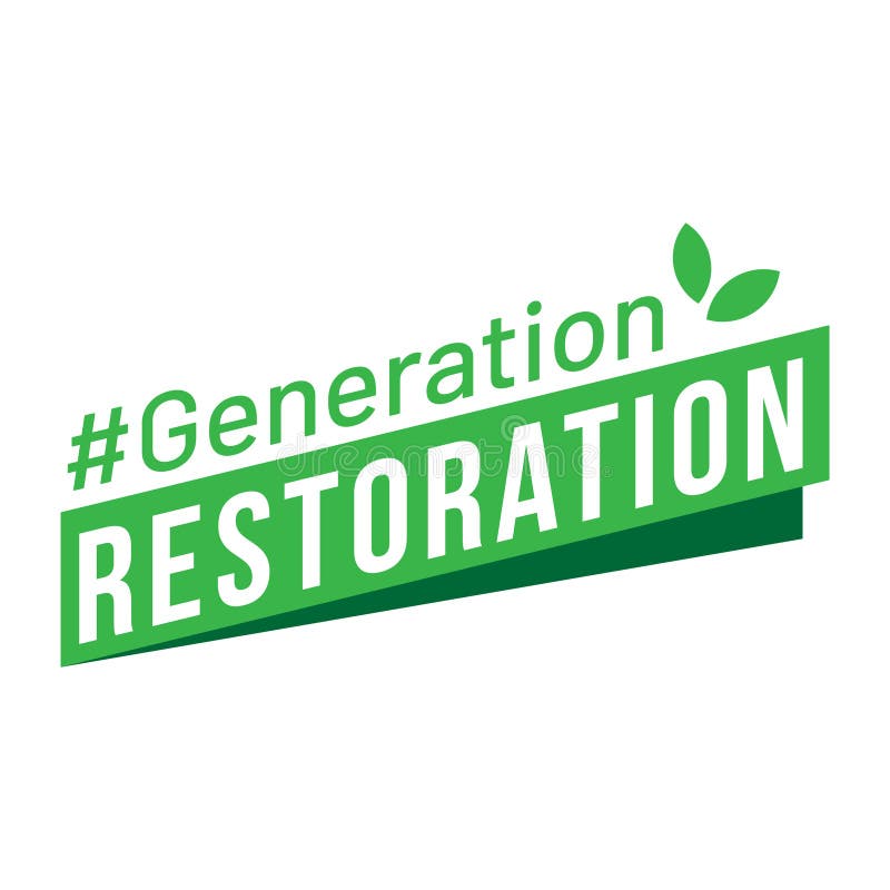Generation Restoration. Typography Design for World Environment Day ...