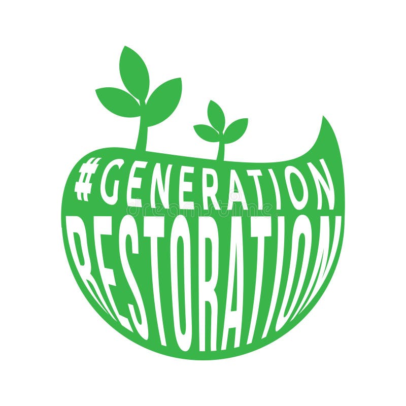 Generation Restoration. Typography Design for World Environment Day ...