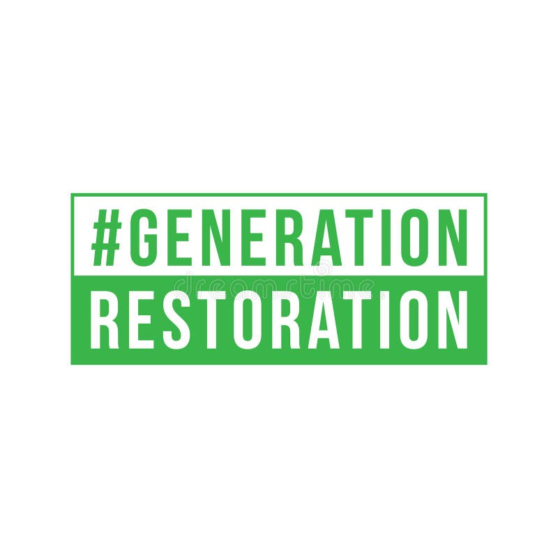 Generation Restoration. Typography Design for World Environment Day ...
