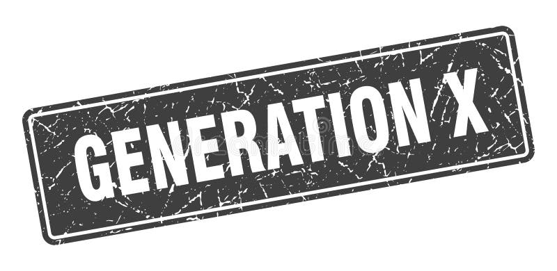 Generation X Sign. Generation X Grunge Stamp Stock Vector ...
