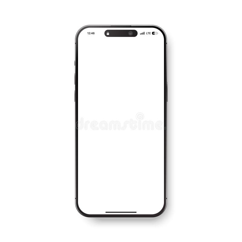 15 Generation Smartphone Mockup Stock Vector - Illustration of display ...