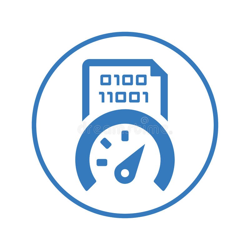 Generation, Speed Icon. Blue Color Design Stock Illustration ...