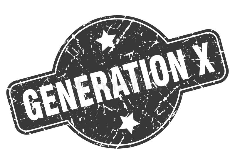 Generation x stamp stock vector. Illustration of isolated - 148243703