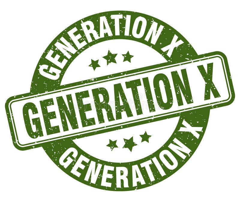 Generation X Stamp. Generation X Label. Round Grunge Sign Stock Vector ...