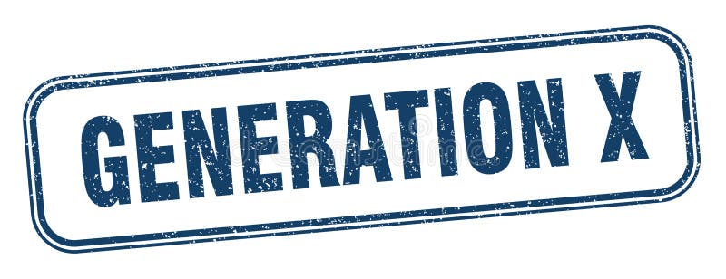 Generation X Stamp. Generation X Square Grunge Sign Stock Vector ...