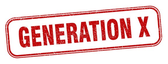 Generation X Stamp. Generation X Square Grunge Sign Stock Vector ...