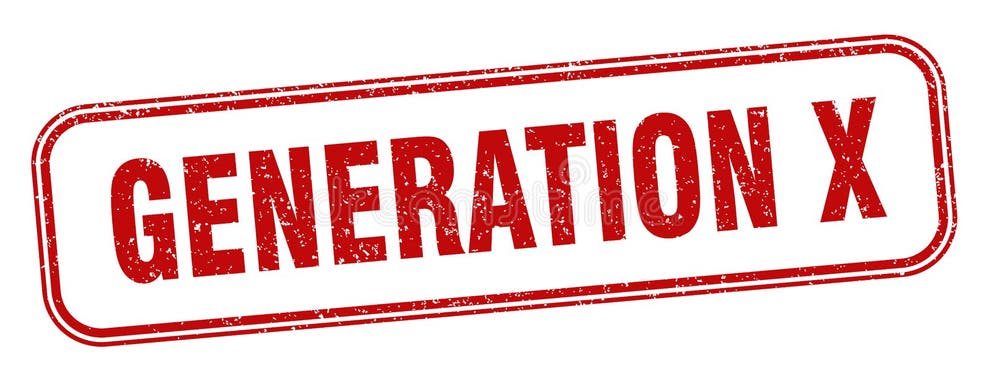 Generation X Stamp. Generation X Square Grunge Sign Stock Vector ...