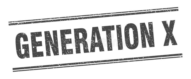 Generation X Stamp. Generation X Square Grunge Sign Stock Vector ...