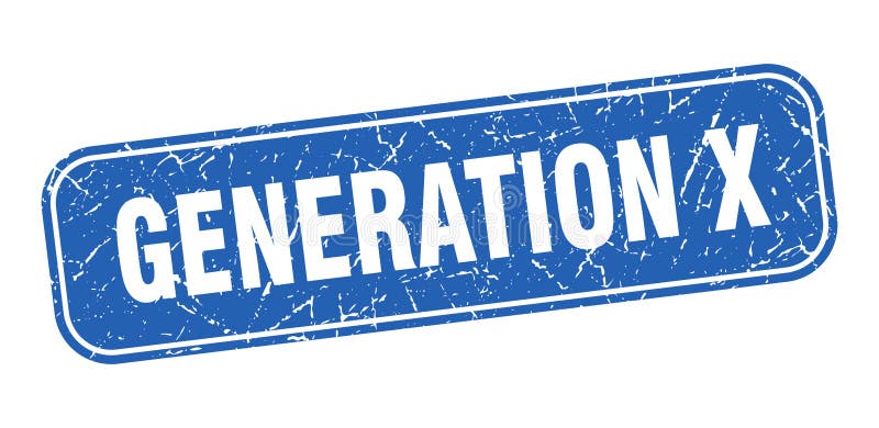 Generation X Stamp. Generation X Square Grungy Isolated Sign Stock ...