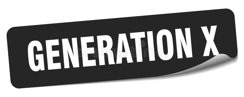 Generation x stock vector. Illustration of template - 147626260