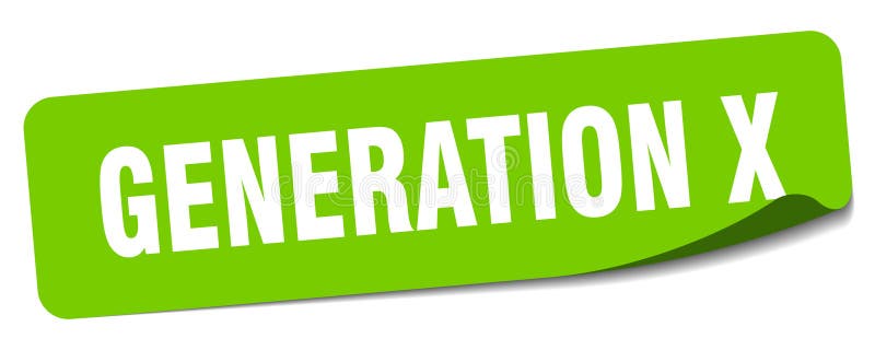 Generation x stock vector. Illustration of template - 147626260