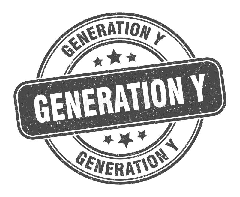Generation Y Stamp. Generation Y Round Grunge Sign Stock Vector ...
