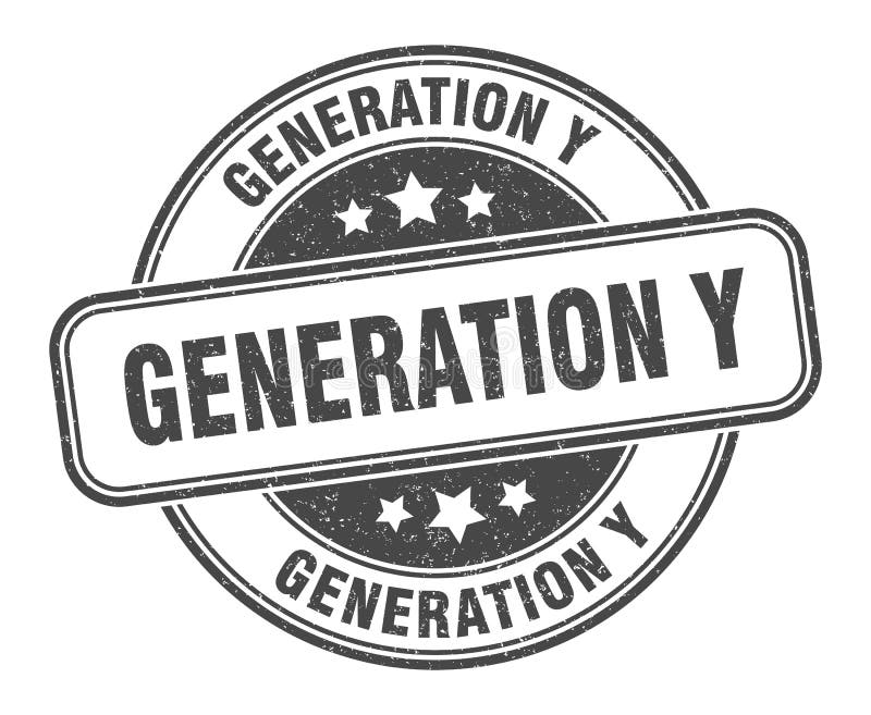 Generation Y Stamp. Generation Y Round Grunge Sign Stock Vector ...