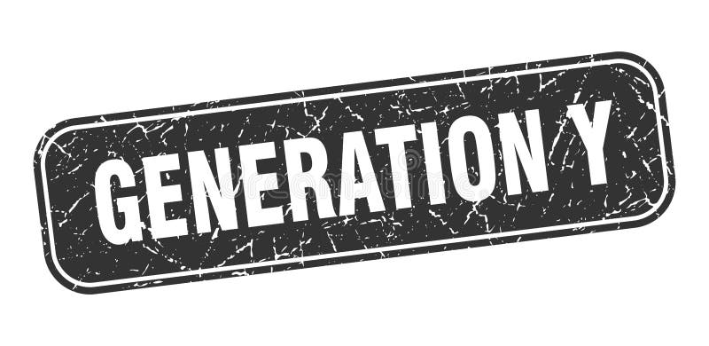 Generation Y Stamp. Generation Y Square Grungy Isolated Sign Stock ...