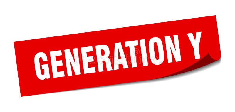 Generation Y Sticker. Generation Y Square Sign Stock Vector ...