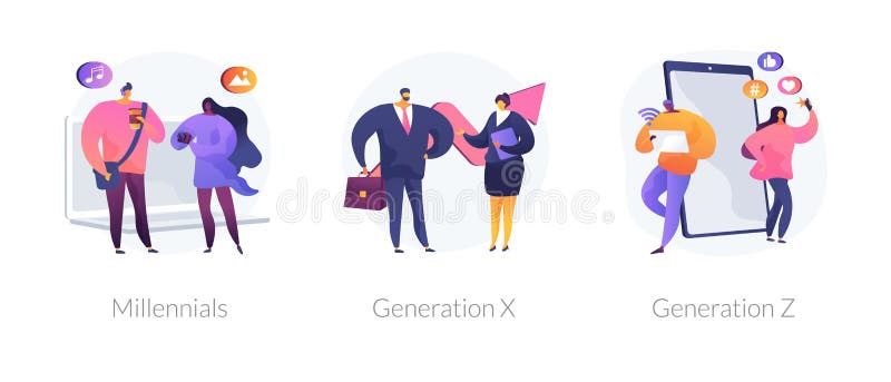 Generational Change Abstract Concept Vector Illustrations. Stock Vector ...