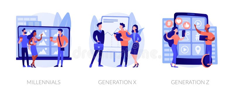 Generational Change Abstract Concept Vector Illustrations. Stock Vector ...