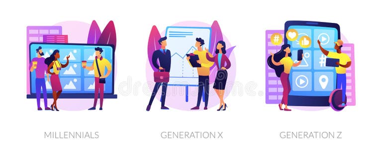 Generational Change Abstract Concept Vector Illustrations. Stock Vector ...