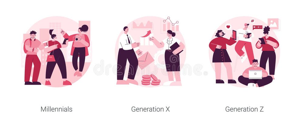 Generational Change Abstract Concept Vector Illustrations. Stock Vector ...