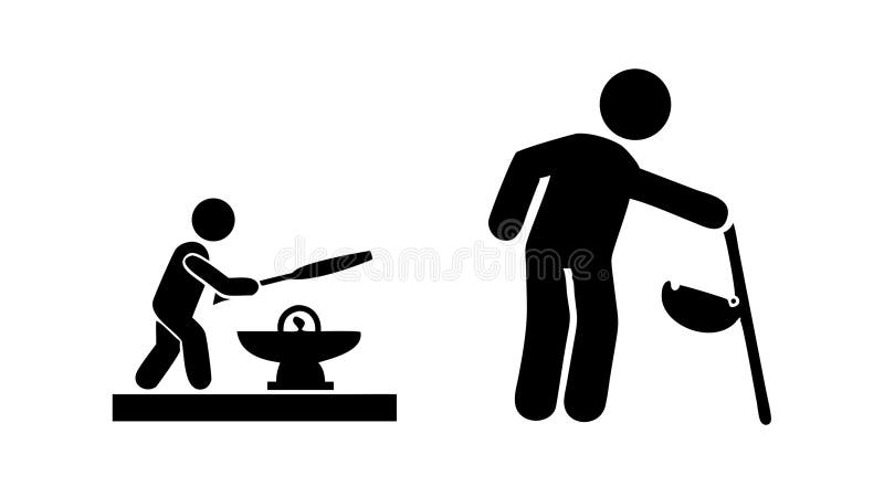 Generational Support Icon, Elder Care, Workforce Transition, Social ...