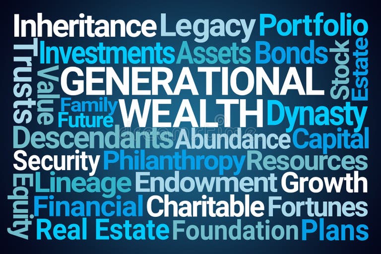 Generational Wealth Word Cloud Stock Illustration - Illustration of grandchildren, investments ...