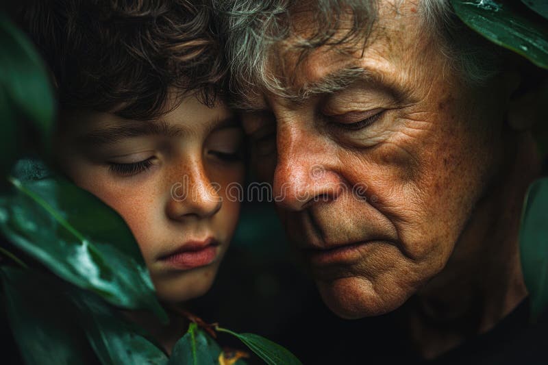 Generations of Reflection in Nature S Embrace: a Family S Int Stock ...