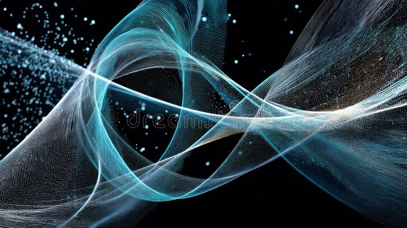 Generative Abstract Shape Evolves From Code Particles Creating Dynamic Visual Patterns In A