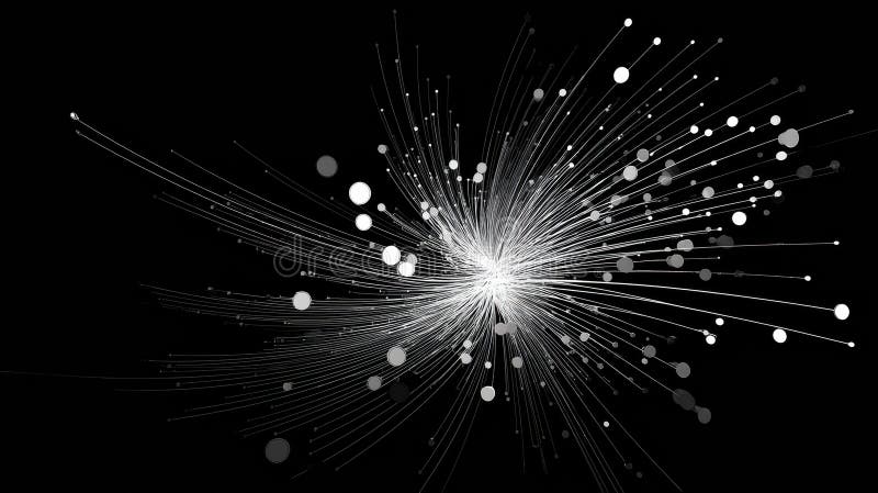 Generative Abstract Shape Forms From Code Particles Creating A Dynamic Visual Explosion On A