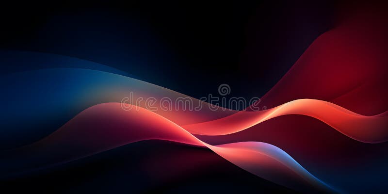 Generative AI Abstract Color Background. Dark Blue Red Glow. Diffuse ...