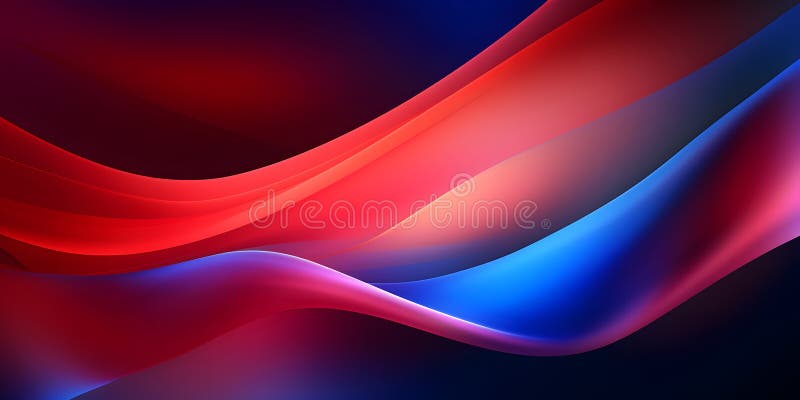 Generative AI Abstract Color Background. Dark Blue Red Glow. Diffuse ...